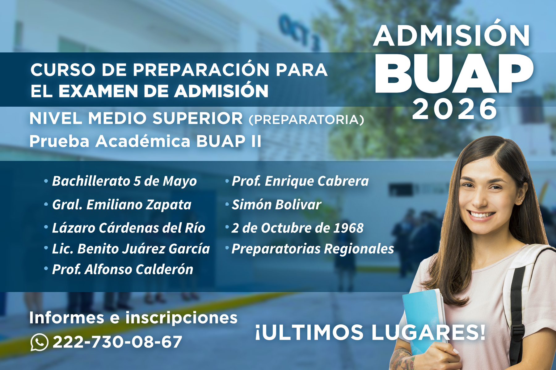 Admisión BUAP 2025 - Curso de admisión para Preparatoria y Licenciatura